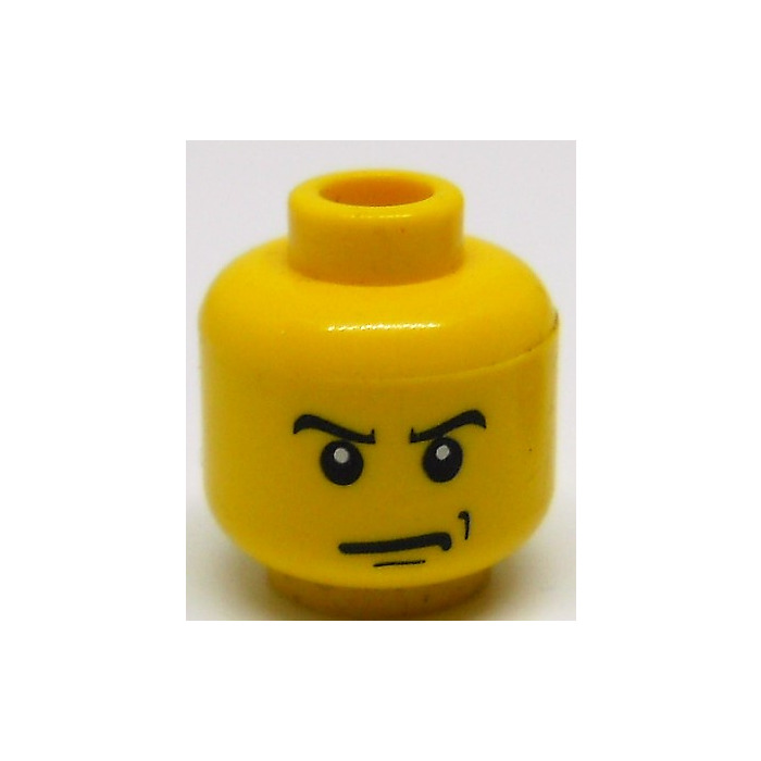 LEGO Minifigure Head with Serious Expression (14783 / 19542) | Brick ...
