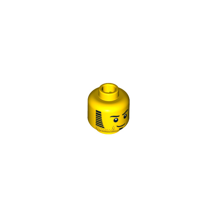 LEGO Minifigure Head with Sideburns and Red Scar (94061 / 95426 ...