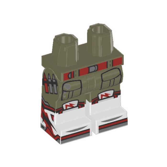 LEGO Minifigure Hips and Legs with Decoration (73200 / 111313) | Brick Owl