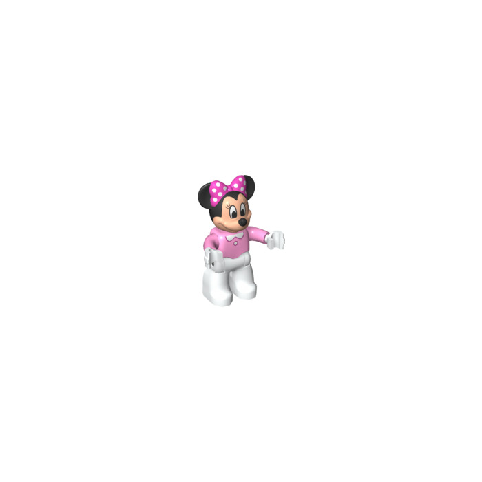 LEGO Minnie Mouse with Bright Pink Top and White Legs Duplo Figure ...