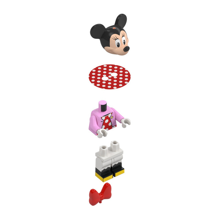 LEGO Minnie Mouse with Pink Jacket and Red Bow Minifigure | Brick Owl ...