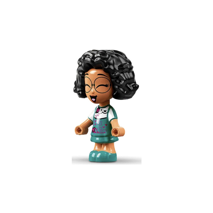 LEGO Mirabel (Micro Doll) with Dark Green Glasses and Closed Eyes ...