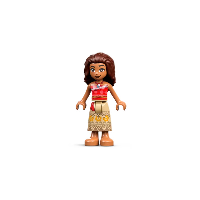 LEGO Moana with Coral Top and Skirt with Flowers Minifigure | Brick Owl ...