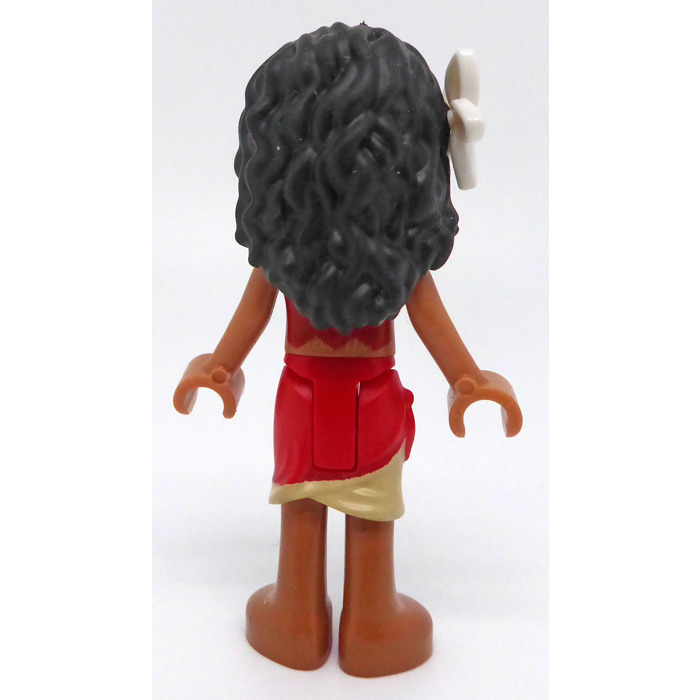 LEGO Moana with Dark Red Top and Layered Skirt with Hair Flower ...