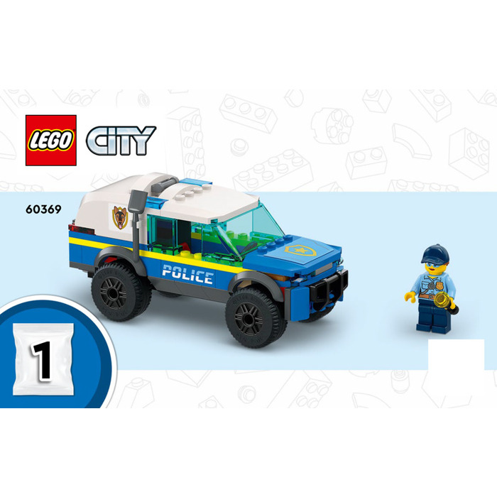 LEGO Mobile Police Dog Training Set 60369 Instructions | Brick Owl ...