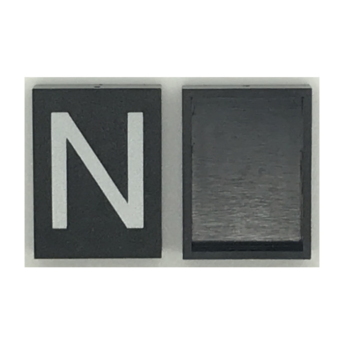 LEGO Modulex Black Modulex Tile 3 x 4 without Internal Supports with ...