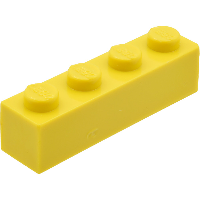 LEGO Modulex Lemon Modulex Brick 1 x 4 with LEGO on Studs | Brick Owl ...