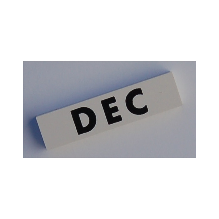 LEGO Modulex Tile 2 x 8 without Internal Supports with "Dec" with No ...