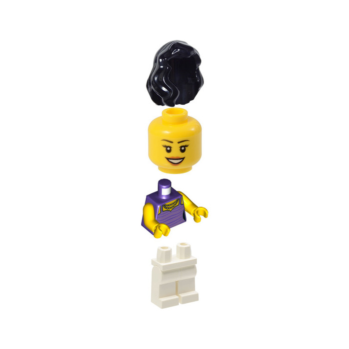 LEGO Mom - Dark Purple Striped Top Minifigure | Brick Owl - LEGO ...