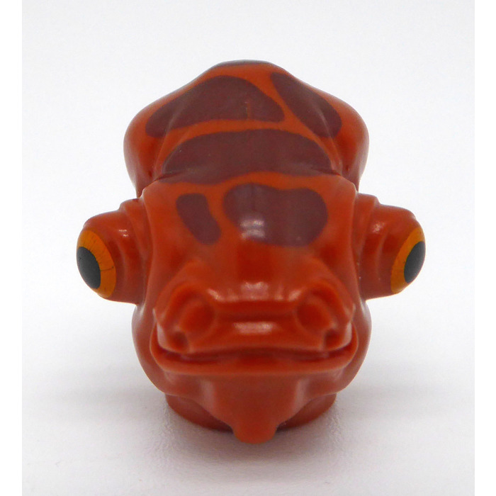 LEGO Mon Calamari Head with Reddish Brown Skin Texture (12001 / 86585 ...