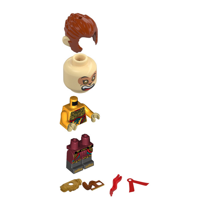 LEGO Monkey King with Orange Top with Armor Plates and Shoulder Armor ...