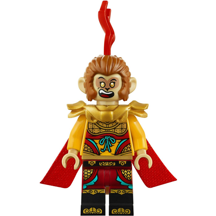 LEGO Monkey King with Orange Top with Armor Plates and Shoulder Armor ...