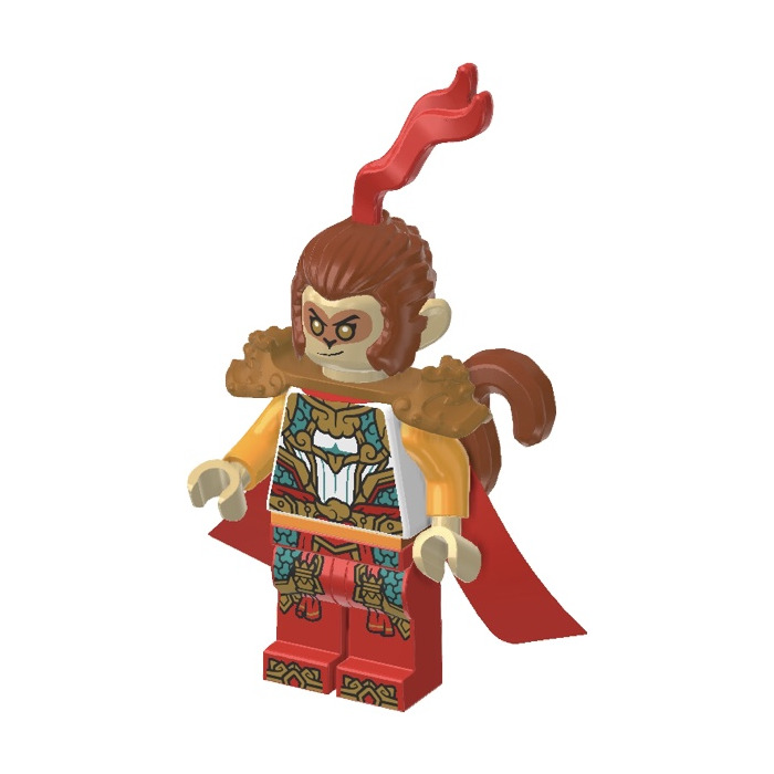 LEGO Monkey King with White Top with Armor Plates and Shoulder Armor ...