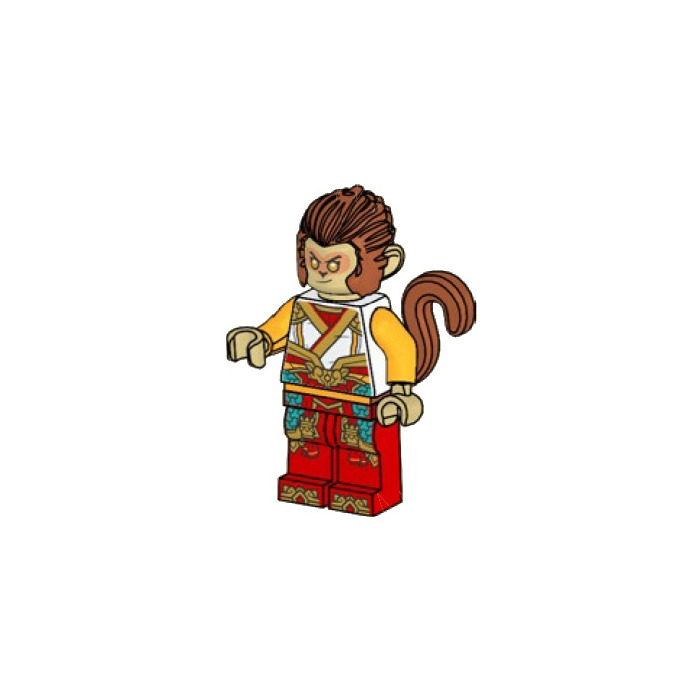 LEGO Monkey King with White Top with Armor Plates Minifigure | Brick ...