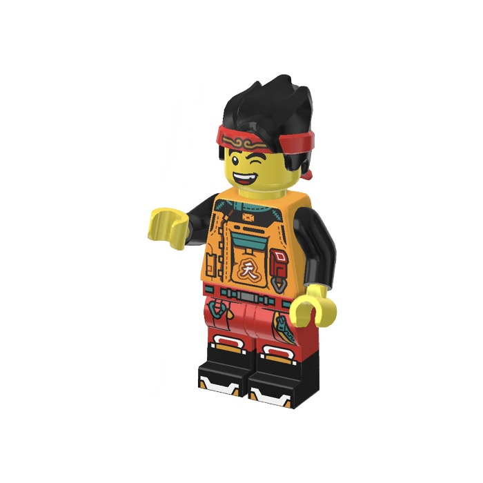 LEGO Monkie Kid with Orange Racing Suit with Red Legs Minifigure ...