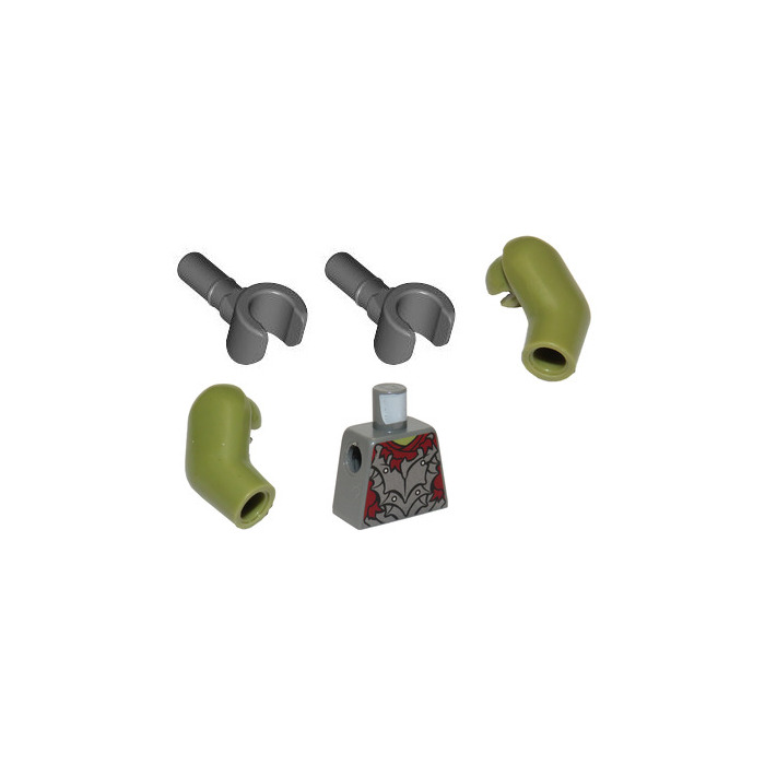 LEGO Moria Orc - Olive Green Torso (973 / 76382) | Brick Owl - LEGO ...