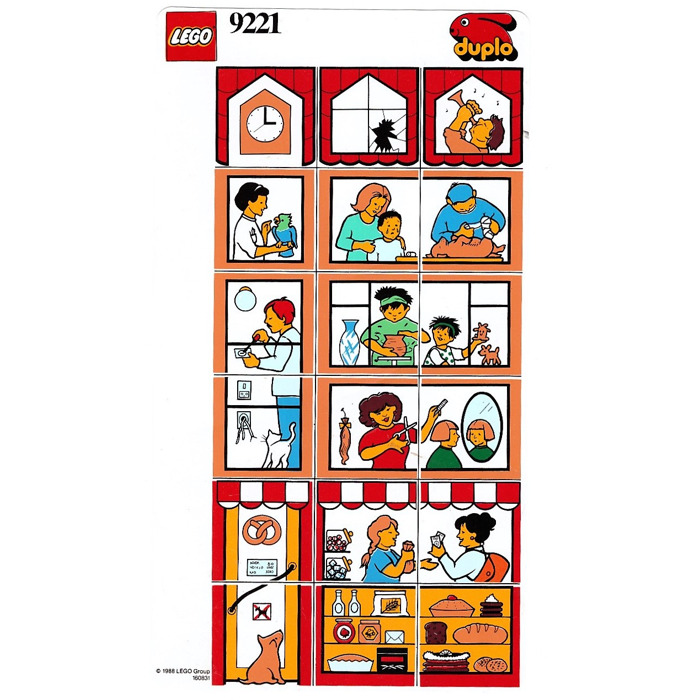 LEGO Mosaic Key Card with Town | Brick Owl