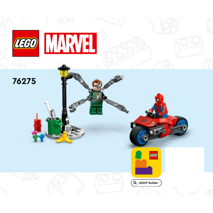 LEGO Motorcycle Chase: Spider-Man vs. Doc Ock Set 76275 Instructions ...
