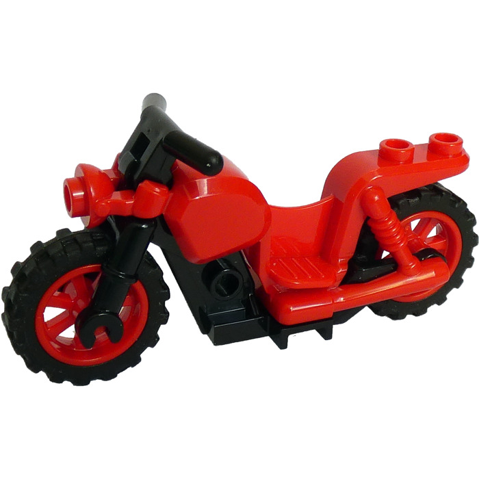 LEGO Motorcycle Cruiser with Red Wheels | Brick Owl