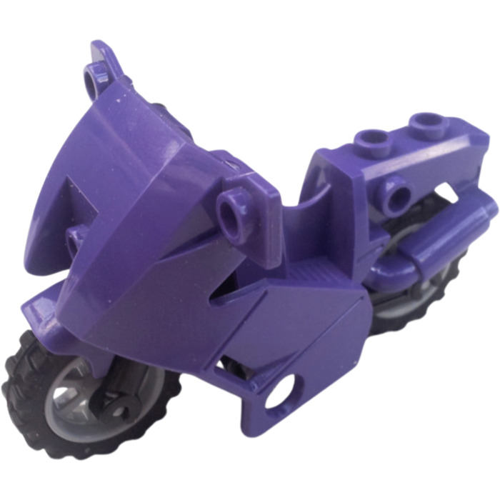 LEGO Motorcycle Fairing with Medium Stone Grey wheels (52035) Inventory ...