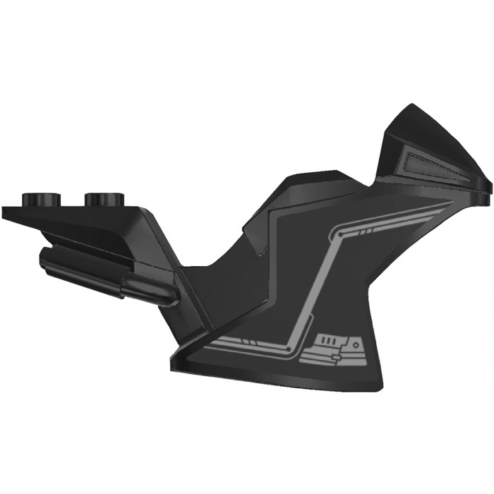 LEGO Motorcycle Fairing with Metal Panel (both sides) Sticker (18895 ...