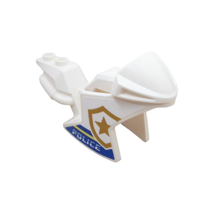 LEGO Motorcycle Fairing with "POLICE' and Badge on Both Sides Sticker ...