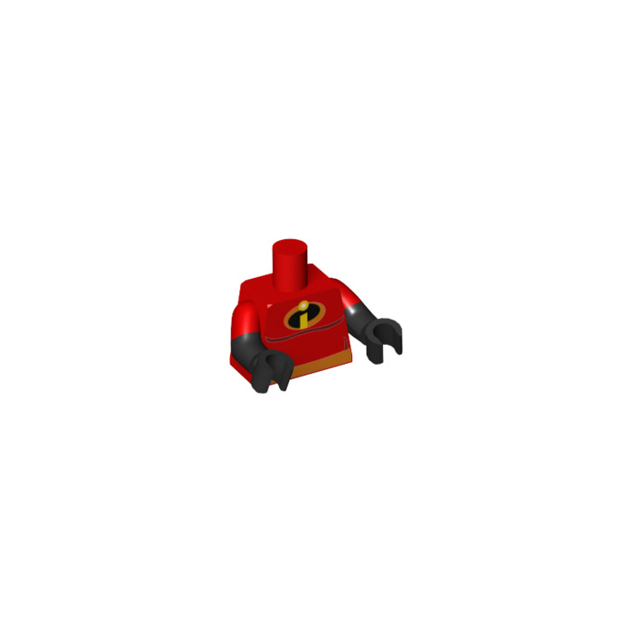 LEGO Mr. Incredible Minifig Torso with Bottom Stripe (16360) | Brick ...