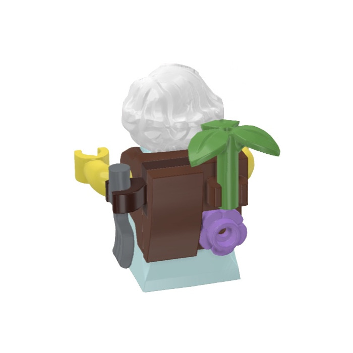 LEGO Mrs. Castillo with Brown Backpack with Plant and Fork Minifigure ...