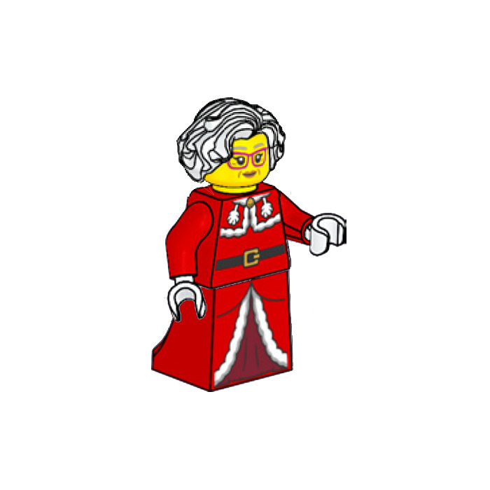 LEGO Mrs. Claus with Printed Skirt with Dark Red Minifigure | Brick Owl