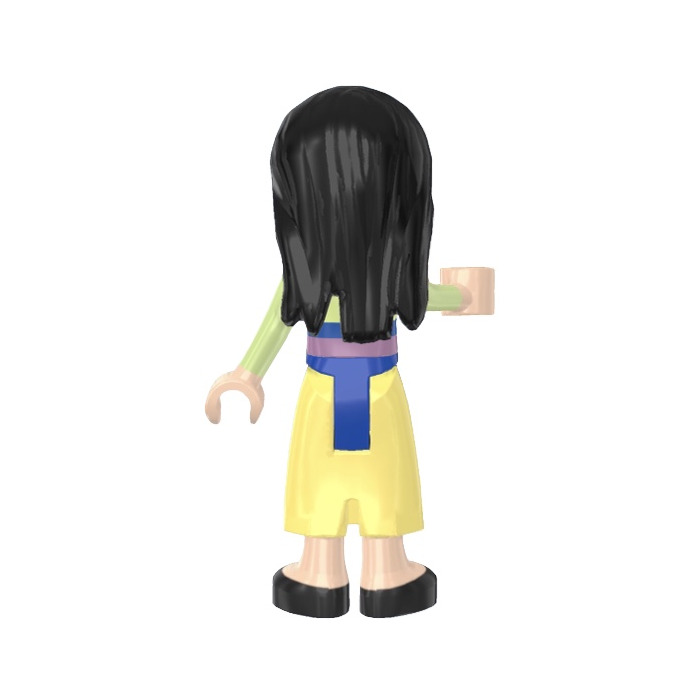 LEGO Mulan with Green and Blue Robe (Wide Smile) Minifigure | Brick Owl