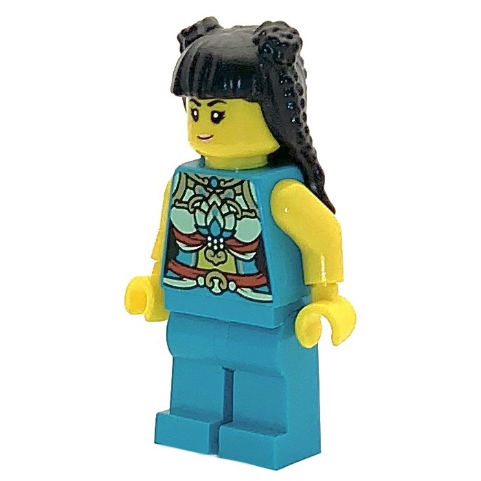 LEGO Musician with Dark Turquoise Outfit and Long Hair Minifigure ...