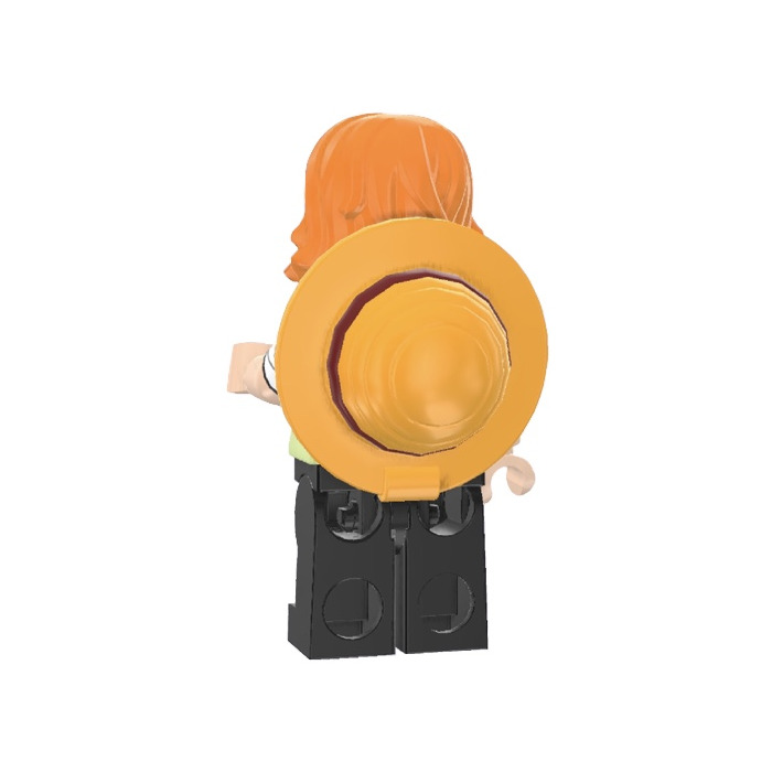 LEGO Nami with Green Top and Hat on Back Minifigure | Brick Owl
