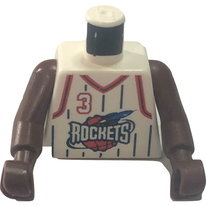 LEGO NBA Steve Francis, Houston Rockets #3 Torso | Brick Owl - LEGO ...