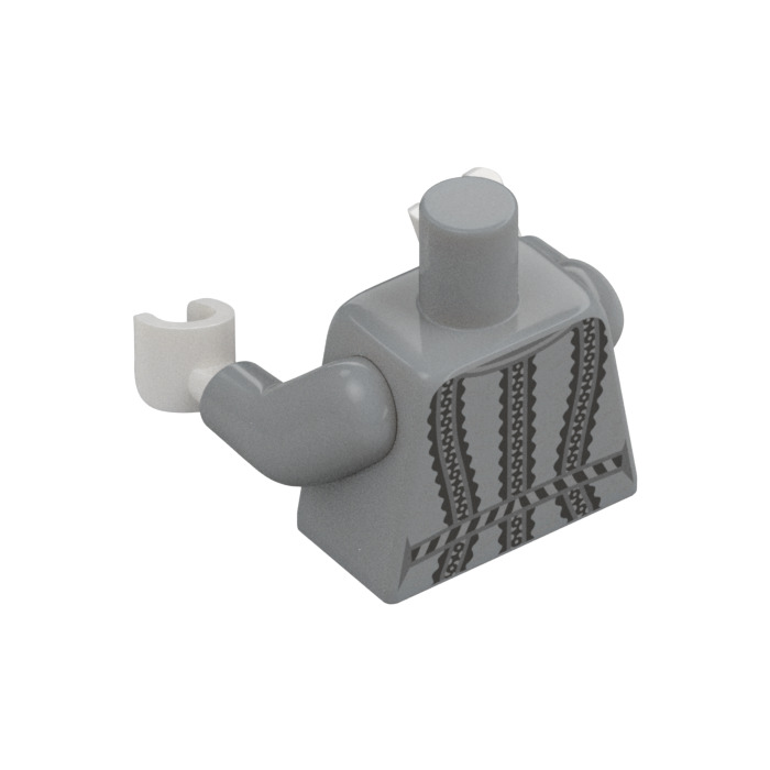 LEGO Nearly Headless Nick with Gray Outfit and Ruffle Minifig Torso ...