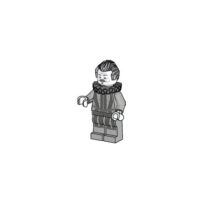 LEGO Nearly Headless Nick with Gray Outfit and Ruffle Minifigure ...