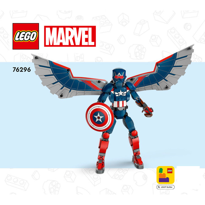 LEGO New Captain America Construction Figure Set 76296 Instructions ...
