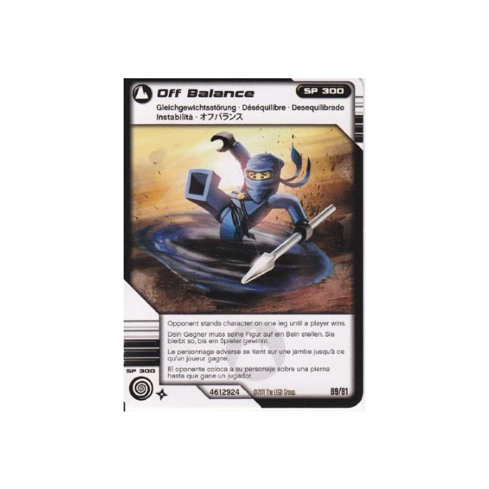 LEGO Ninjago Masters of Spinjitzu Deck 1 Game Card 69 - Off Balance ...
