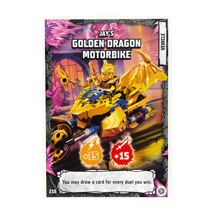 LEGO NINJAGO Trading Card Game (English) Series 8 - # 215 Jay's Golden Dragon Motorbike | Brick ...