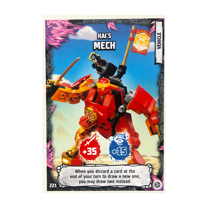 LEGO NINJAGO Trading Card Game (English) Series 8 - # 221 Kai's Mech ...