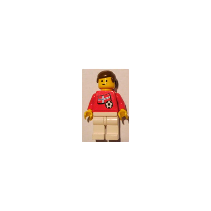 LEGO Norvegian Football Player with Standard Grin with Stickers ...