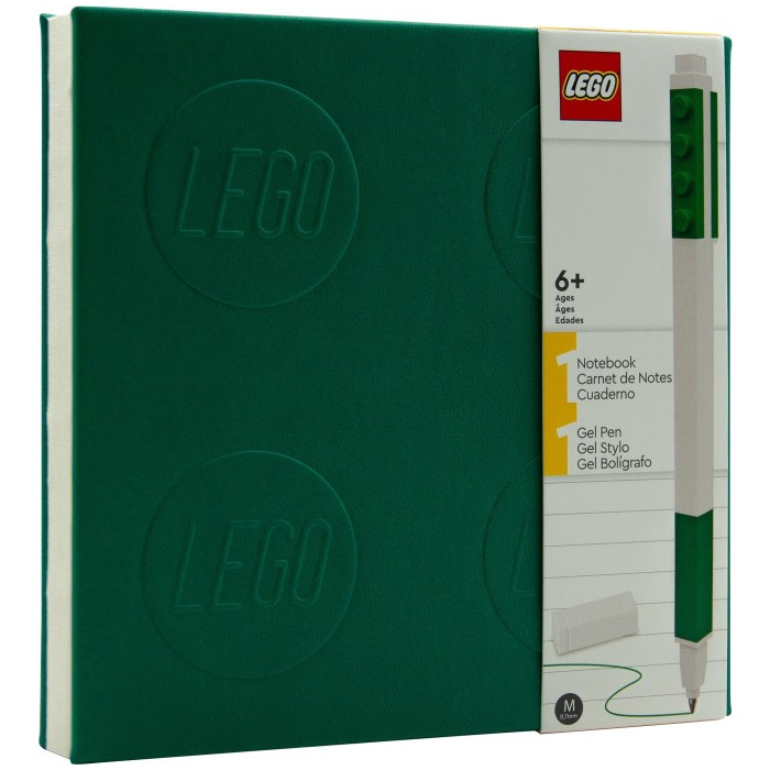 LEGO Notebook with Gel Pen – Green (5008309) | Brick Owl - LEGO Marketplace
