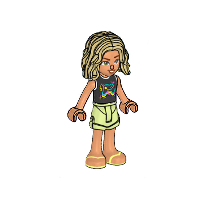 LEGO Nova with Gaming Top and Yellowish Green Shorts Minifigure | Brick ...