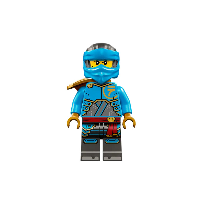 LEGO Nya - Dragons Rising with Armor Plates and Dark Azure Wrap ...
