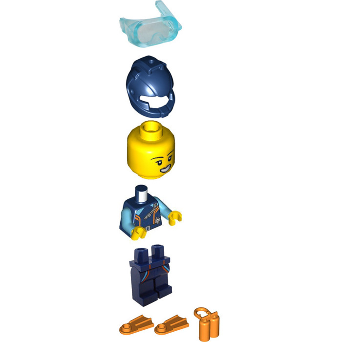 LEGO Ocean Explorer Diver Minifigure | Brick Owl - LEGO Marketplace