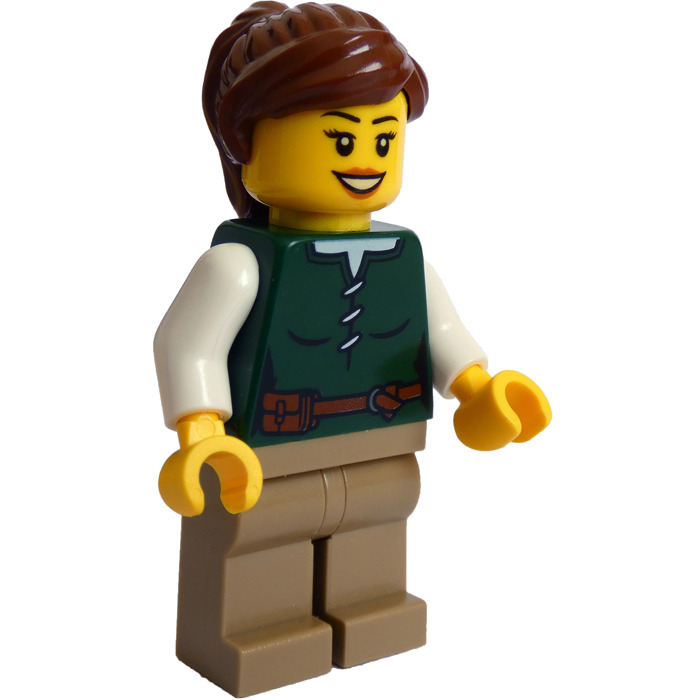 LEGO Ocean House Woman - Reddish Brown Ponytail Minifigure | Brick Owl