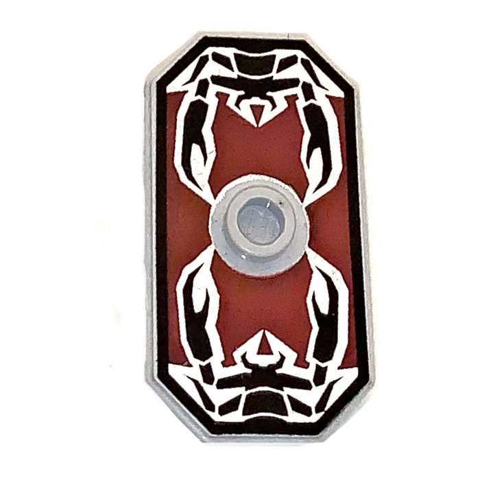 LEGO Octagonal Shield with Stud with Black Scorpion (48494 / 49280 ...
