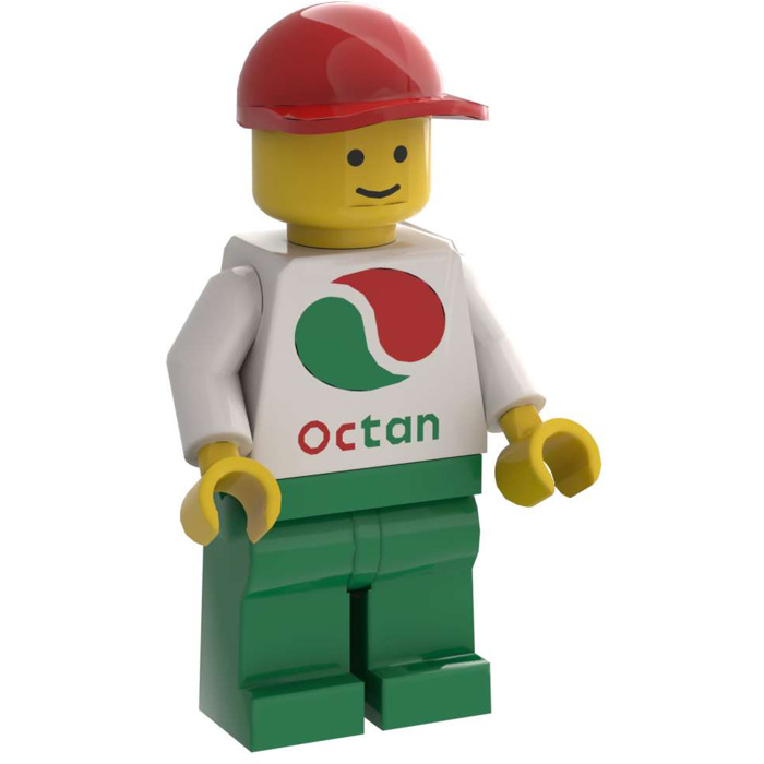 레고 Octan Worker , 하얀색 셔츠 , 대형 Octan 로고 (re-issue) 미니피겨 | Brick Owl ...