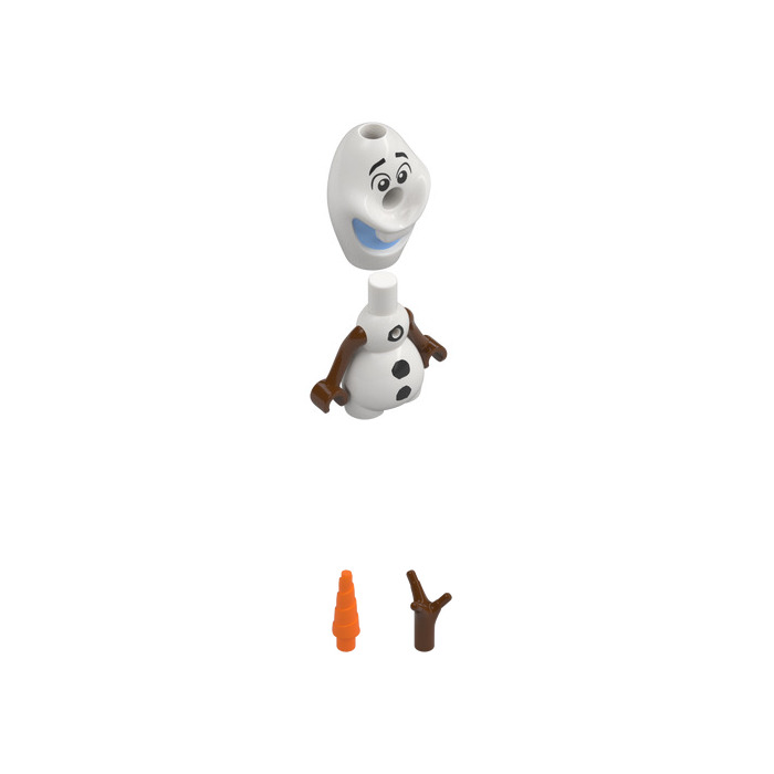 LEGO Olaf (Mini Doll) with Bright Light Blue Mouth Minifigure | Brick ...