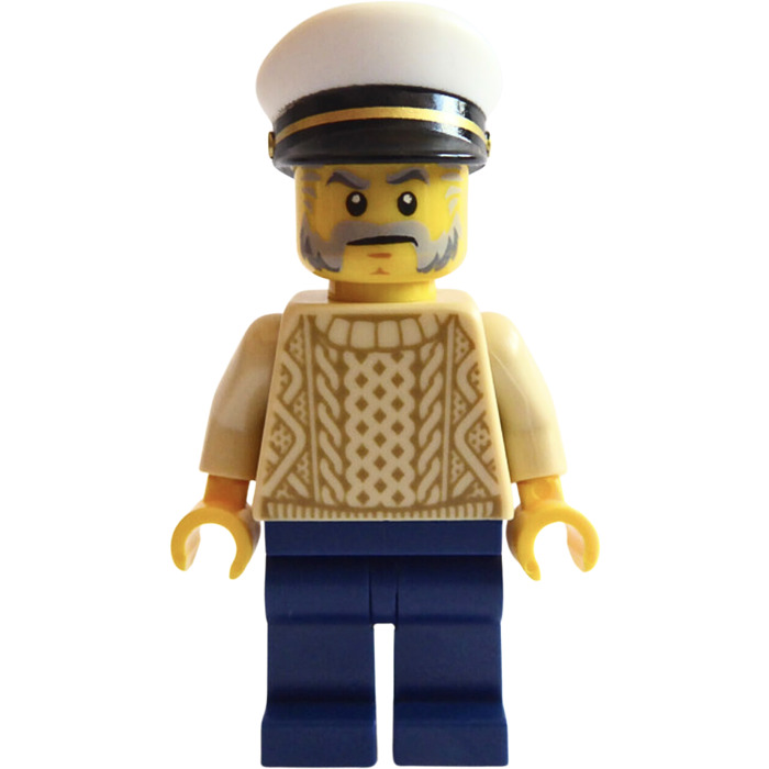 LEGO Old Fishing Store Captain Minifigure | Brick Owl - LEGO Marketplace