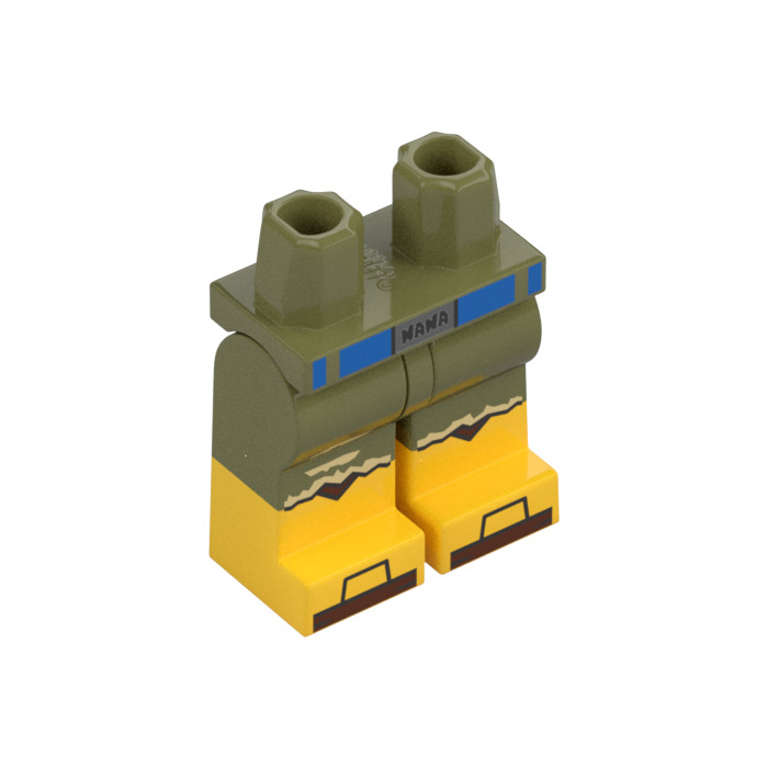 LEGO Olive Green Adventure Peely Minifigure Hips and Legs (73200 / ...